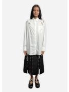 Simone Rocha Masculine Shirt With Embroidered Crystals - Multicolor
