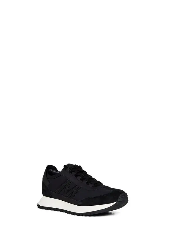 Moncler Black Suede And Nubuck Pacey2 Sneakers