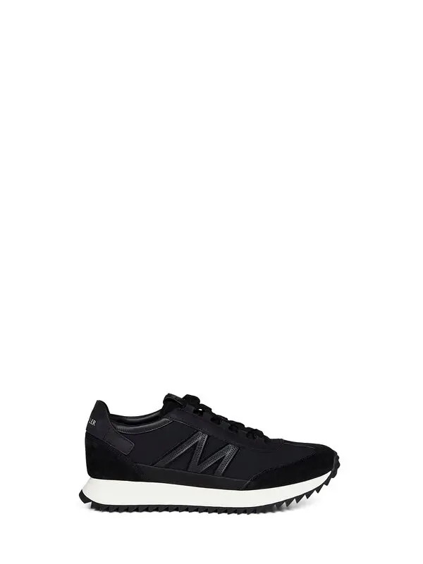 Moncler Suede And Nubuck Lace-up Sneakers - Multicolor