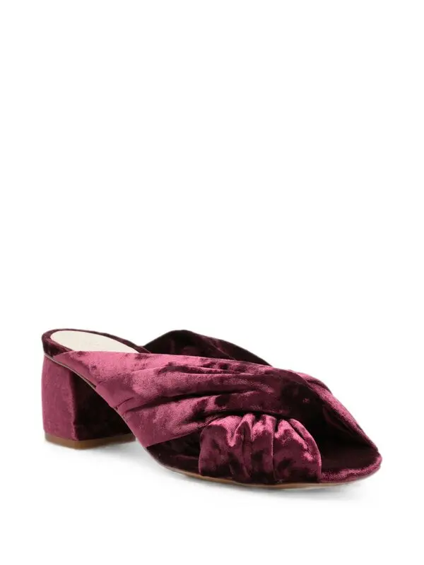 FORTE_FORTE Velvet High Heel Sandals - Multicolor