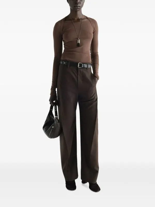 LEMAIRE Ballerina Knotted Mesh Jersey Top - Multicolor
