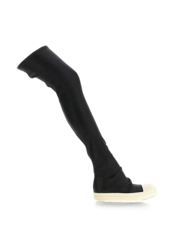 Rick Owens Leather Over The Knee Boots - Multicolor