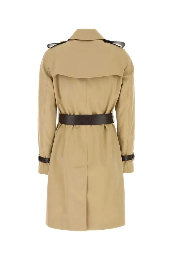 Burberry Beige Twill Trench Coat