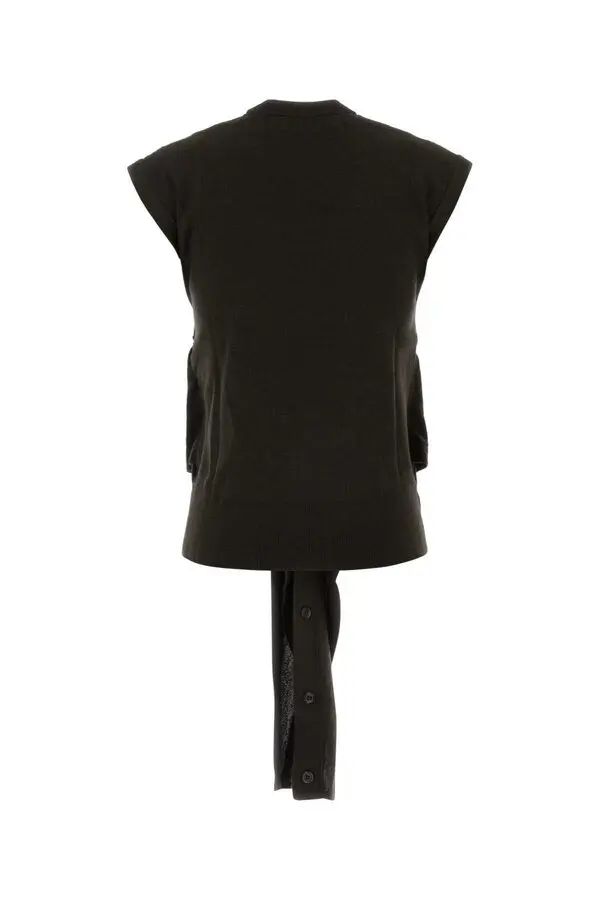 LEMAIRE Dark Wool And Acrylic Vest