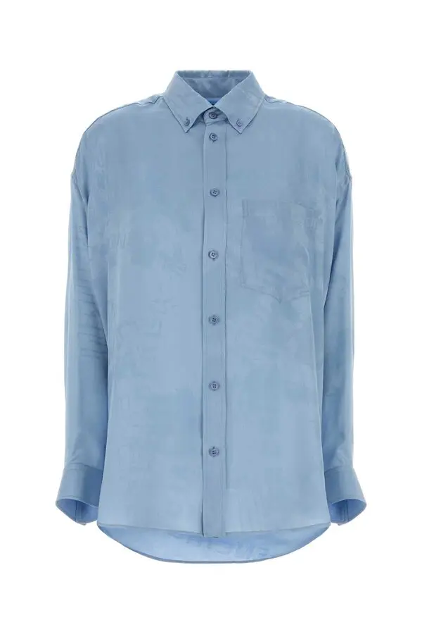 Balenciaga Light Silk Shirt - Blue