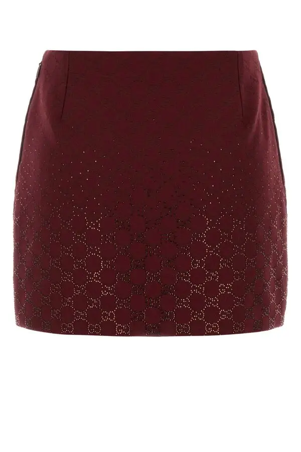 Gucci Gg Monogram Mini Skirt