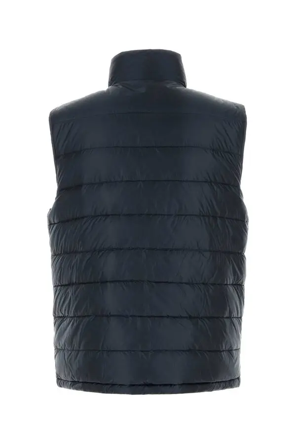 Herno Navy Nylon Sleeveless Down Jacket