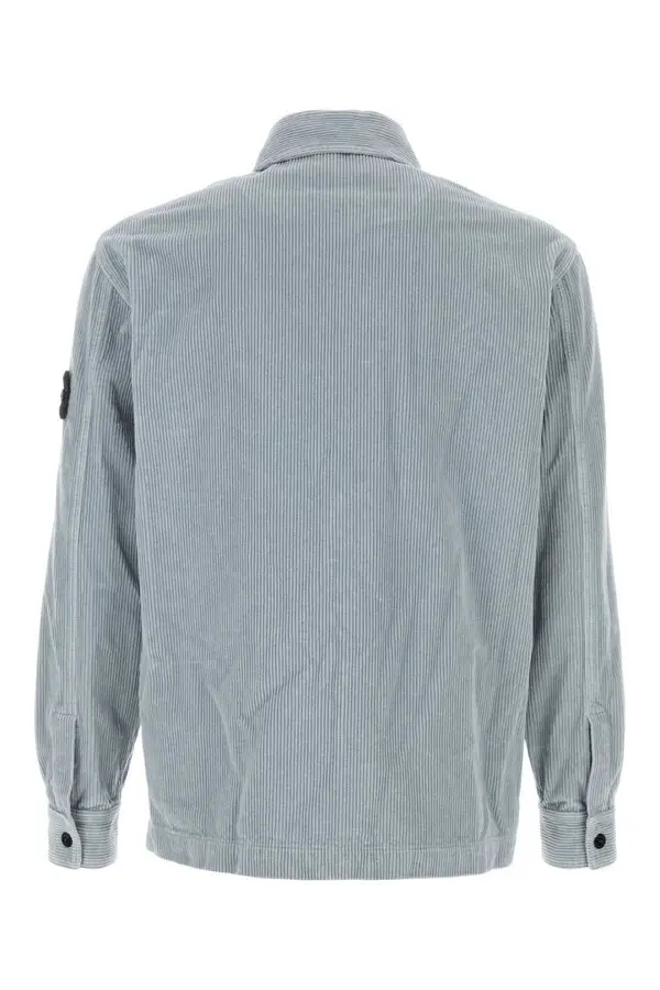Stone Island Powder Corduroy Shirt - Blue