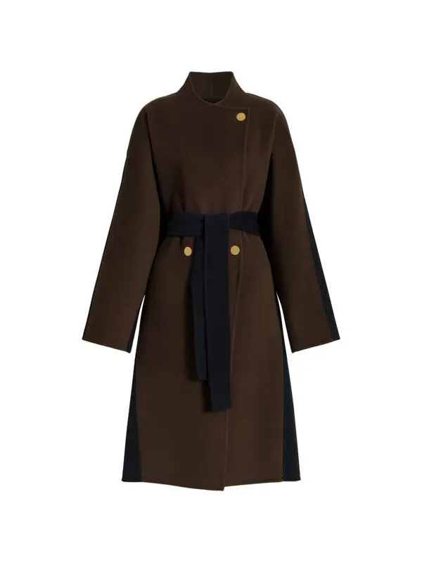 Alberta Ferretti Wool And Cashmere Coat - Multicolor