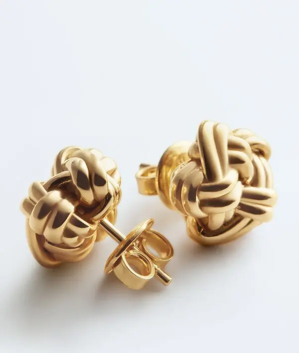 Bottega Veneta Knot Stud Earrings