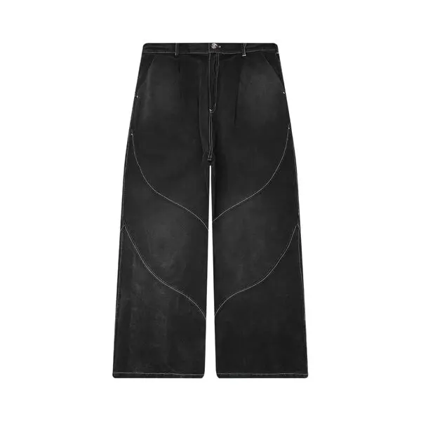 JUNGLES Denim Slant Pant 'washed