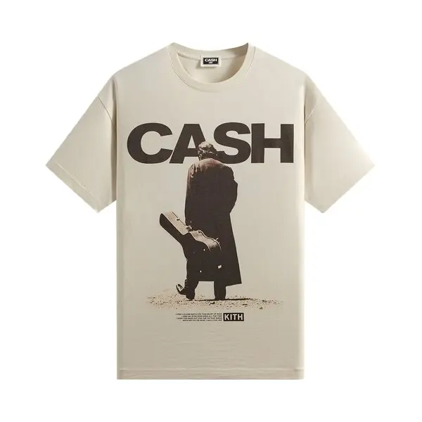 Kith Records For Johnny Cash Solo Desert Vintage Tee 'muslin - Cream