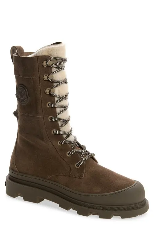 Moncler Vera Genuine Shearling Trim Boot
