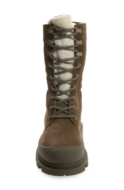 Moncler Vera Genuine Shearling Trim Boot