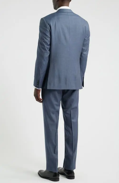 Canali Capri Trim Fit Solid Wool Suit
