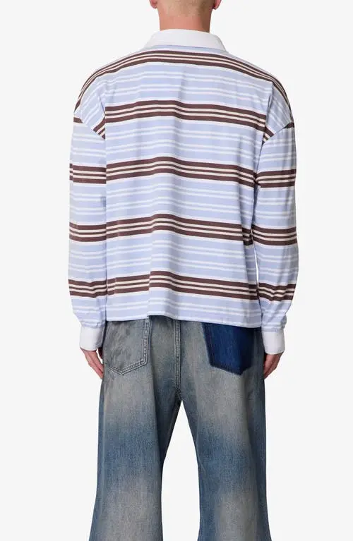 Mnml Striped Long Sleeve Polo Shirt