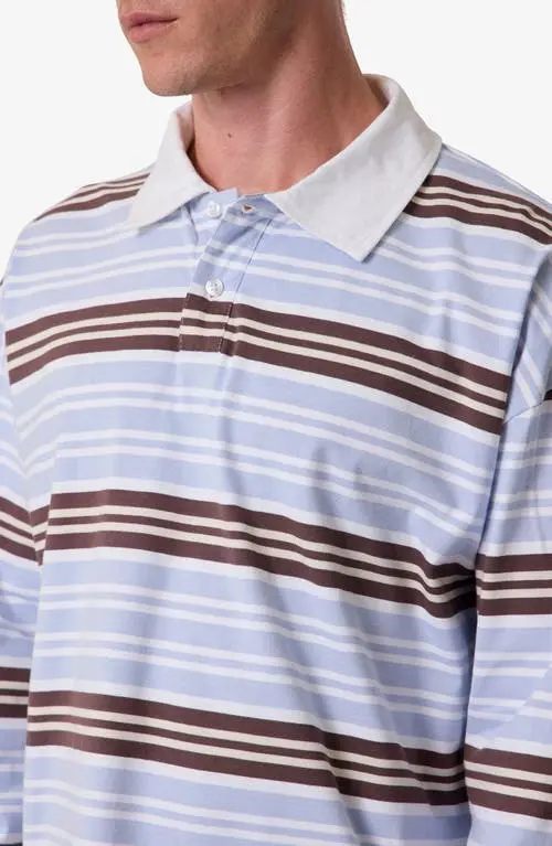 Mnml Striped Long Sleeve Polo Shirt