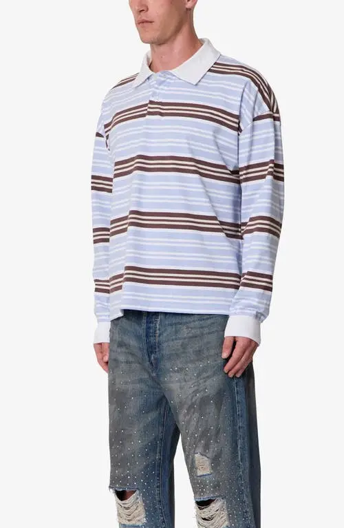 Mnml Striped Long Sleeve Polo Shirt