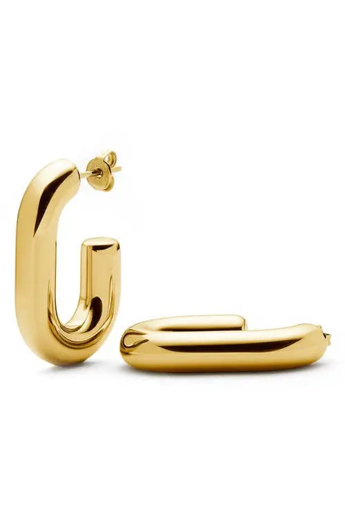 MISSOMA Chubby Oval Medium Hoop Earrings - Gold