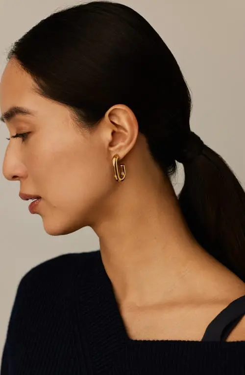 MISSOMA Chubby Oval Medium Hoop Earrings