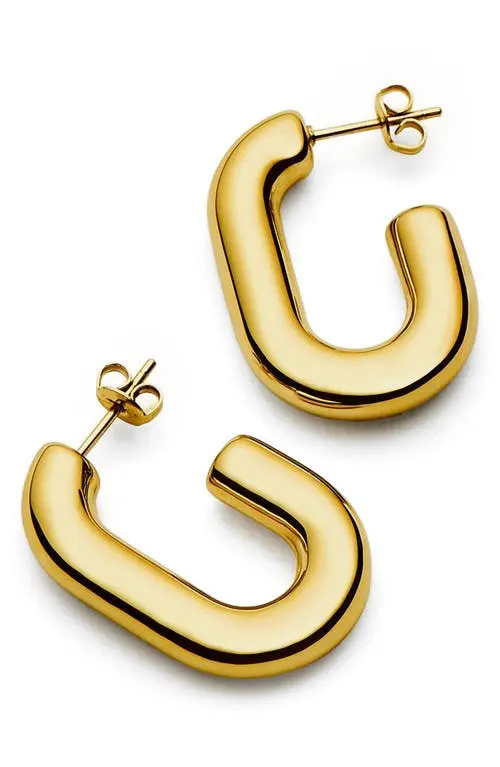MISSOMA Chubby Oval Medium Hoop Earrings