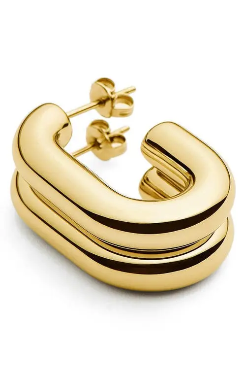 MISSOMA Chubby Oval Medium Hoop Earrings