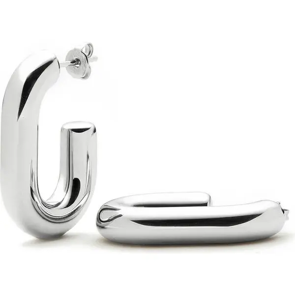 MISSOMA Chubby Oval Medium Hoop Earrings