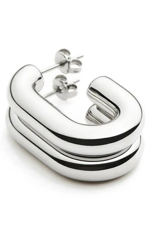 MISSOMA Chubby Oval Medium Hoop Earrings