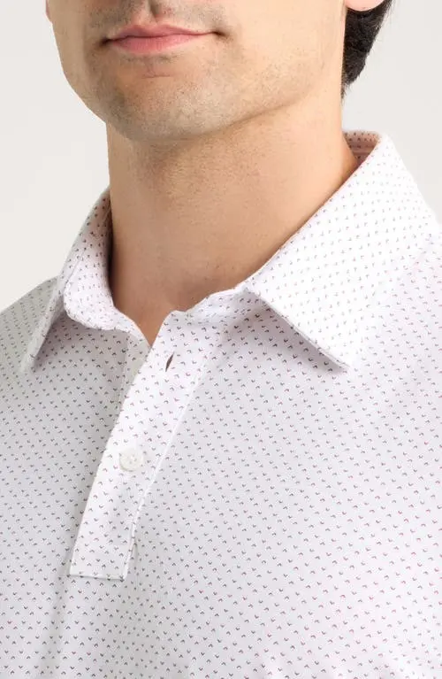 G/fore All Play Spade Performance Polo - Snow/dar