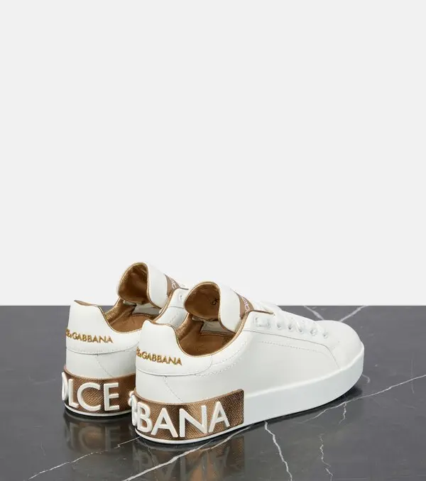 Dolce & Gabbana Portofino Leather Sneakers