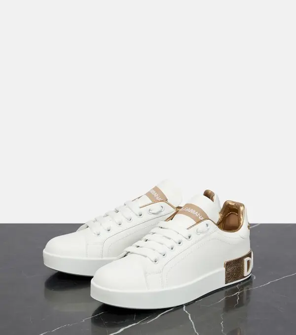 Dolce & Gabbana Portofino Leather Sneakers