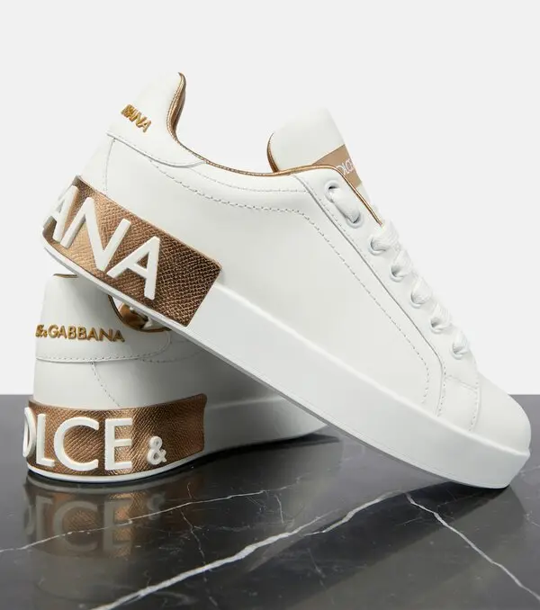 Dolce & Gabbana Portofino Leather Sneakers