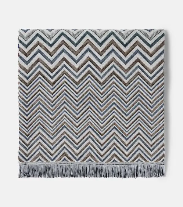 Missoni Antwan Fringed Wool-blend Throw - Multicoloured