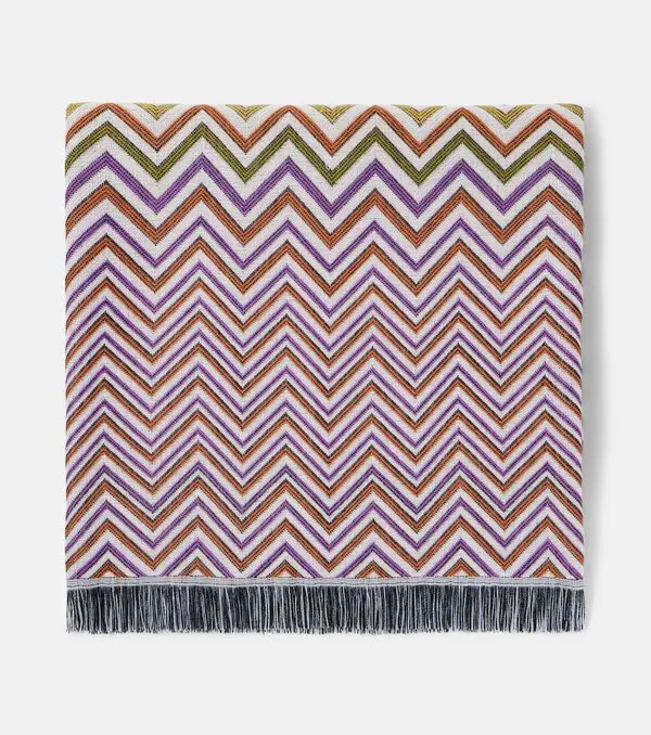 Missoni Antwan Fringed Wool-blend Throw - Multicoloured