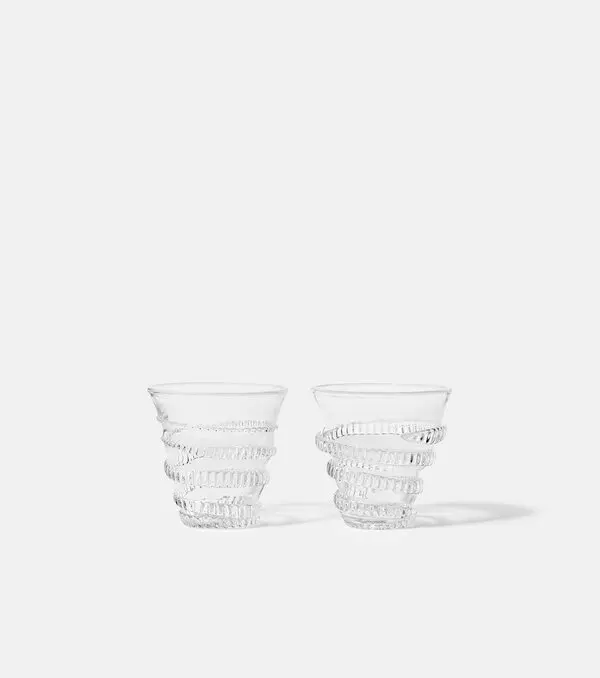 ALEXANDER KIRKEBY Set Of 2 Crystal Glasses