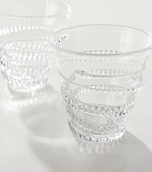 ALEXANDER KIRKEBY Set Of 2 Crystal Glasses