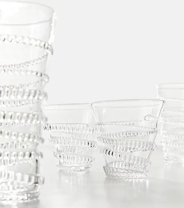 ALEXANDER KIRKEBY Set Of 2 Crystal Glasses