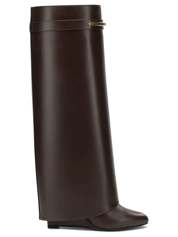 Givenchy Shark Pinch Calfskin Knee-high Boots - Brown