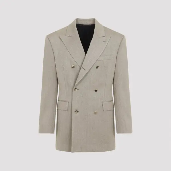 Celine Colonne Wool Jacket For Edition - Brown