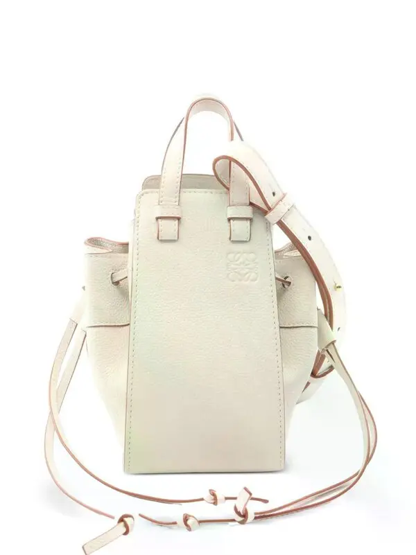 Loewe 2010s Mini Hammock Tote Bag - White