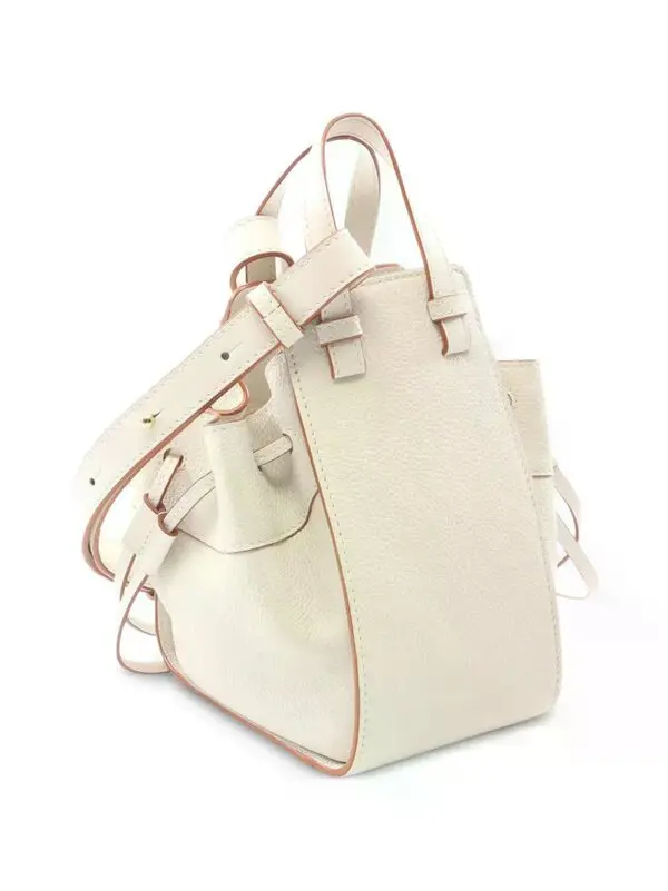 Loewe 2010s Mini Hammock Tote Bag - White