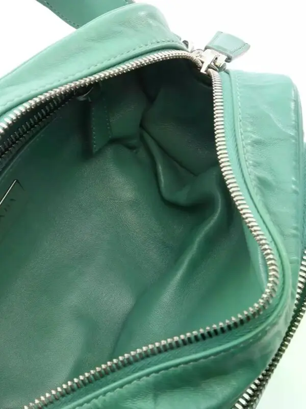 Prada Nappa Antique Shoulder Bag - Green