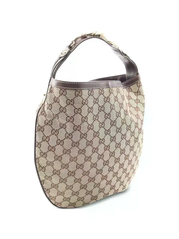 Gucci Gg Horsebit Shoulder Bag - Neutrals