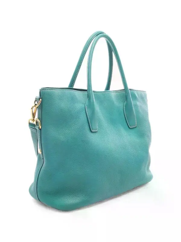Prada 2000s Leather Tote Bag