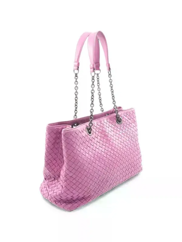 Bottega Veneta 2010s Intrecciato Chain Tote Bag