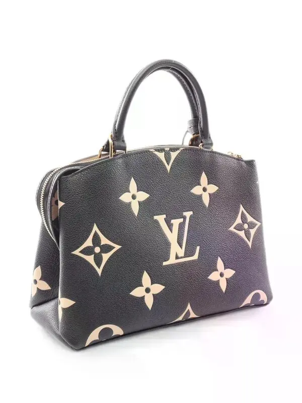 LOUIS VUITTON 2021 Pm Petit Palais Monogram Empreinte Tote Bag - Black