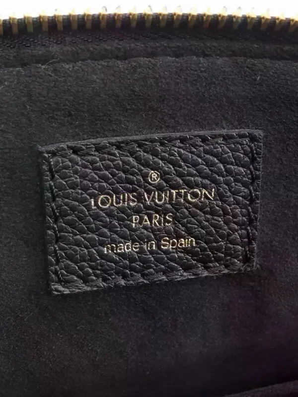 LOUIS VUITTON 2021 Pm Petit Palais Monogram Empreinte Tote Bag - Black