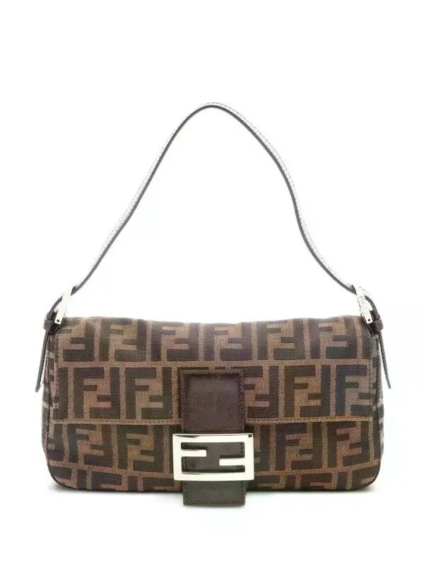 Fendi Zucca Mamma Baguette Handbag - Brown