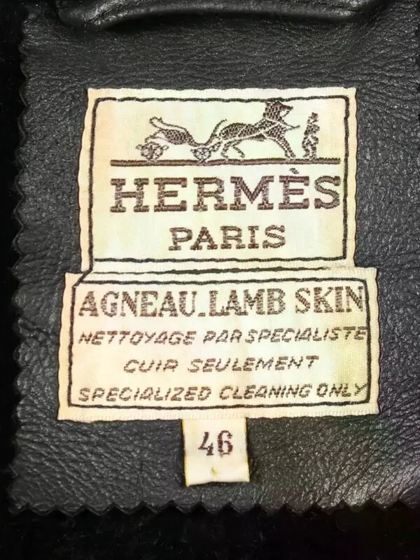 Hermès 2000s Mouton Lamb Leather Coat