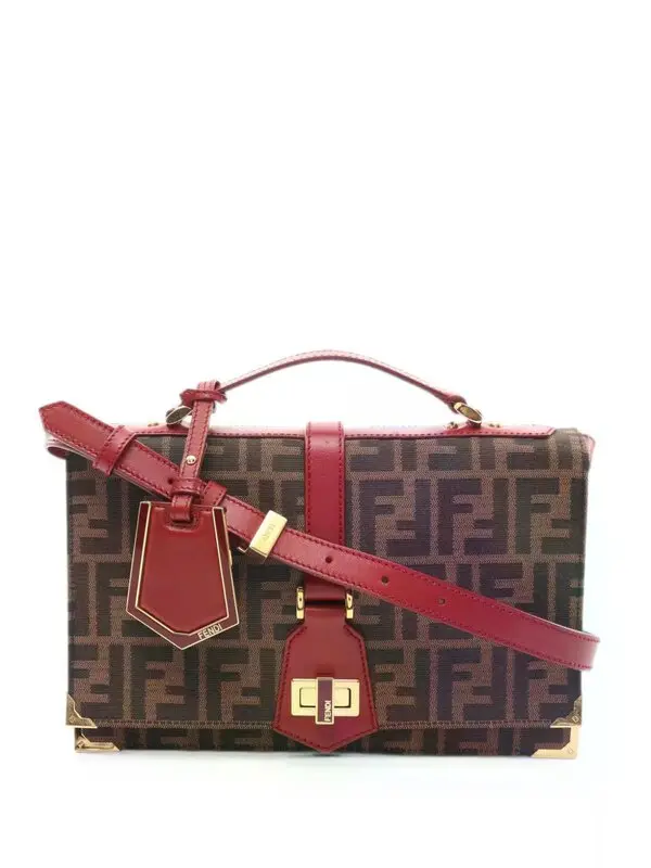 Fendi 2010s Zucca Two-way Handbag - Brown